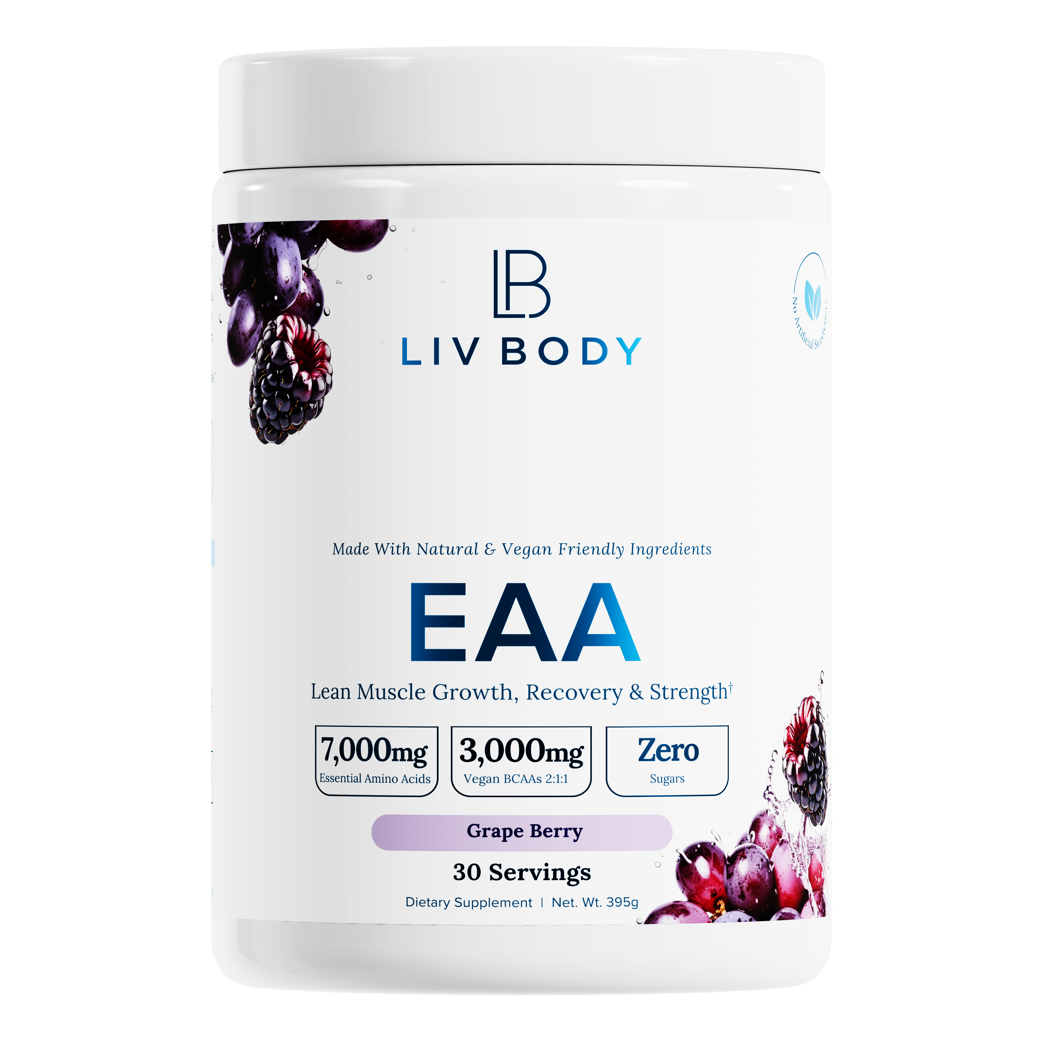 EAA Amino Acids | Muscle Recovery & Endurance | LIV BODY